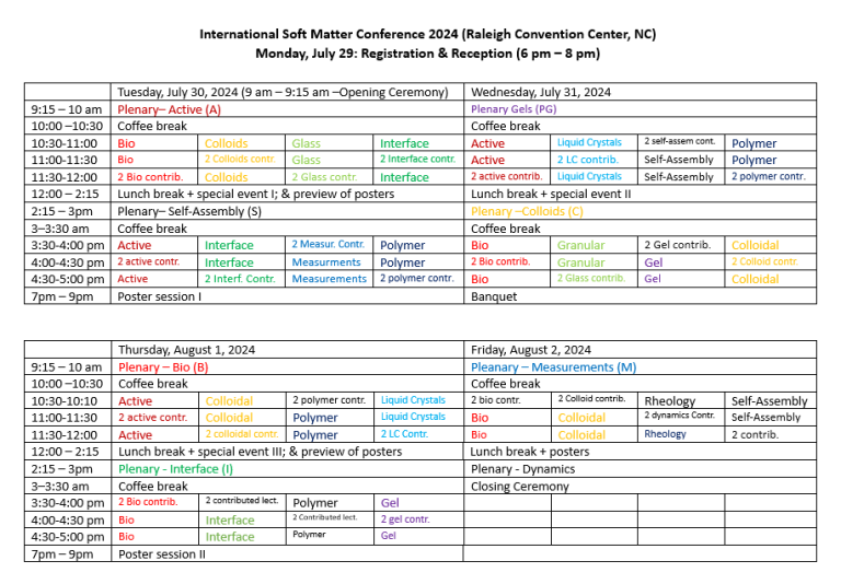 ISMC2024 – Soft Matter